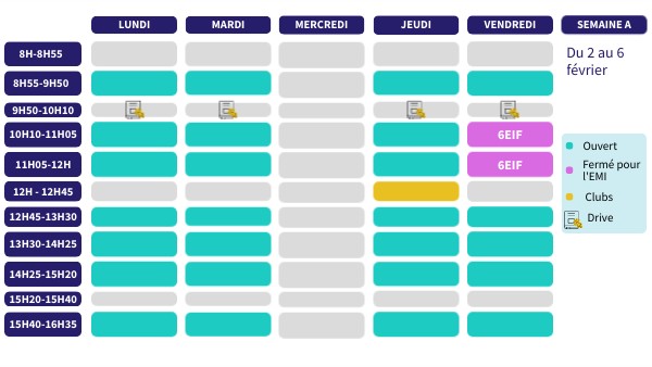 planning CDI | Genially