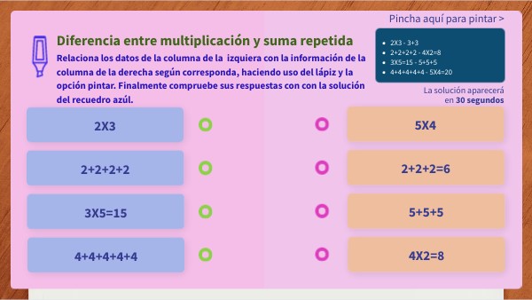 Diferencia entre multiplicación y suma repetida | Genially