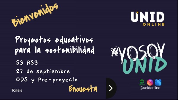 S3 RS3 Proyedusostenibilid | Genially