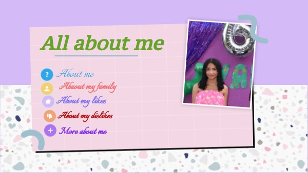 All about me | Genially