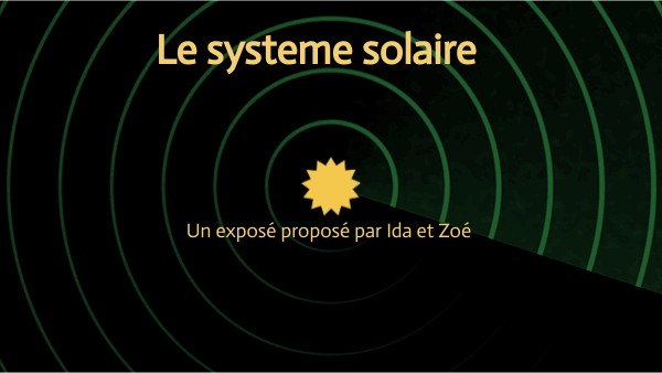 Le systeme solaire | Genially