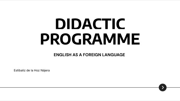 DIDACTIC PROGRAMME | Genially