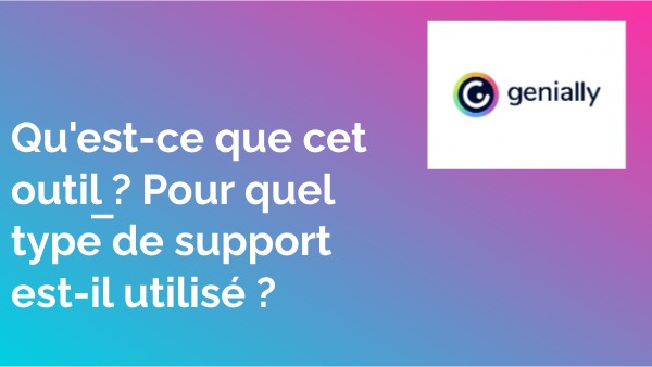 Qu'est-ce que cet outil ? Pour quel type de support est-il utilisé ...