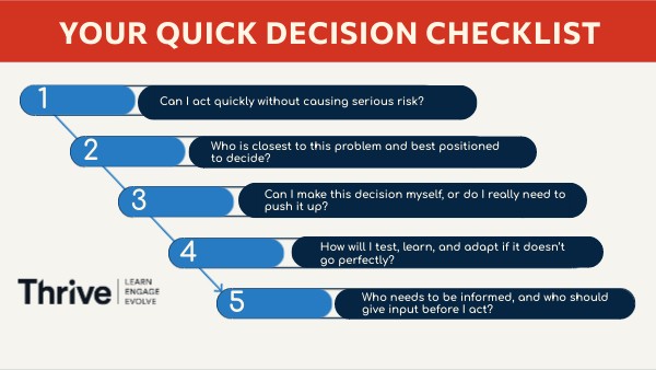 Decision Making | Quick Decision Checklist | Genially