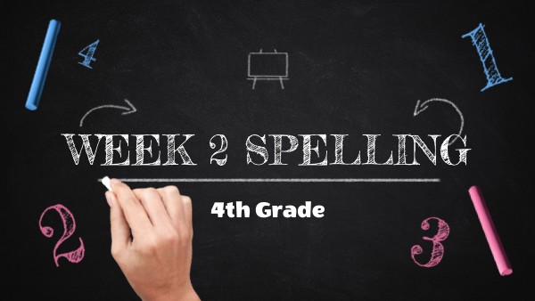 4th Grade Spelling Week 7 | Genially