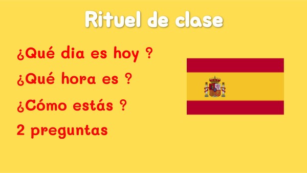 Rituel de clase | Genially