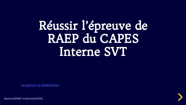 REUSSIR SON RAEP | Genially