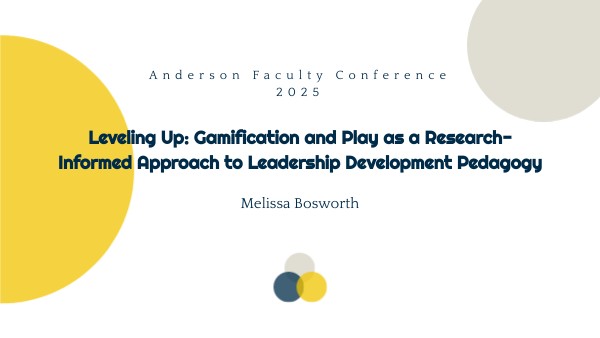 Leveling Up: Gamification and Play as a Research-Informed Approach to ...