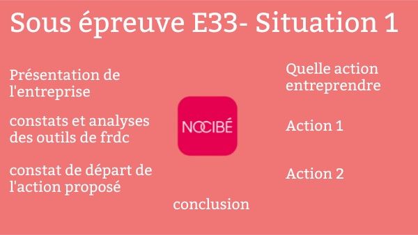 Sous épreuve E33- Situation 1 | Genially