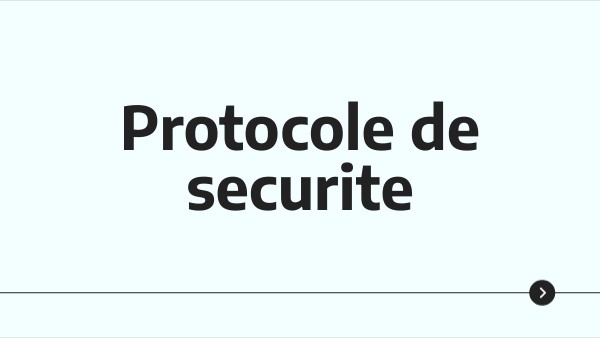 Protocole de securite | Genially