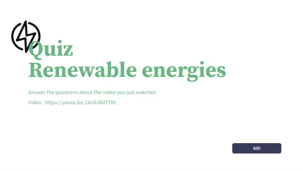 Quiz - Renewable energy | Genially