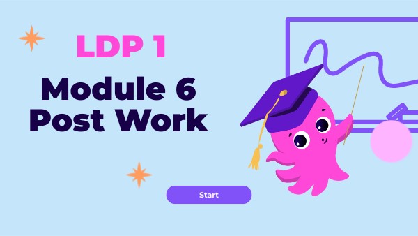 Module 6 PostWork | Genially
