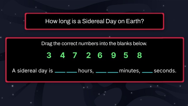 How long is a Sidereal Day on Earth? | Genially