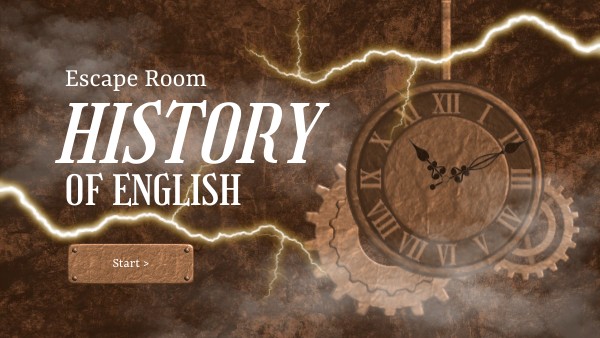History of English Escape Room | Genially