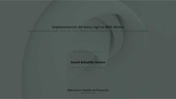 Implementación del marco ágil en BBVA México Transformación Ágil: Ciclo ...