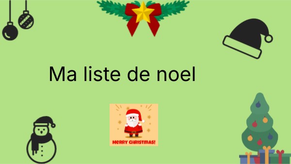 Ma liste de noel | Genially