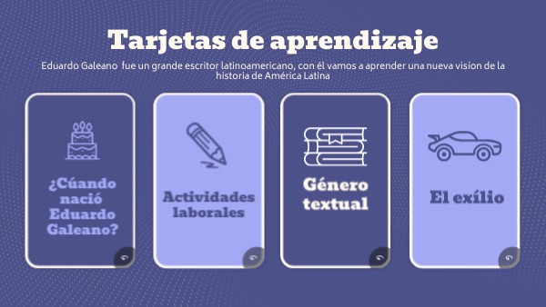 Tarjetas de aprendizaje | Genially