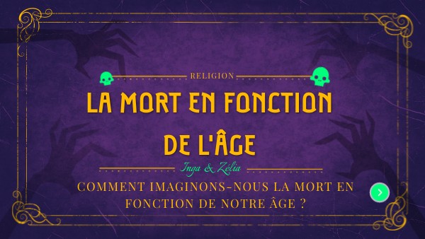 LA MORT EN FONCTION DE L'ÂGE | Genially