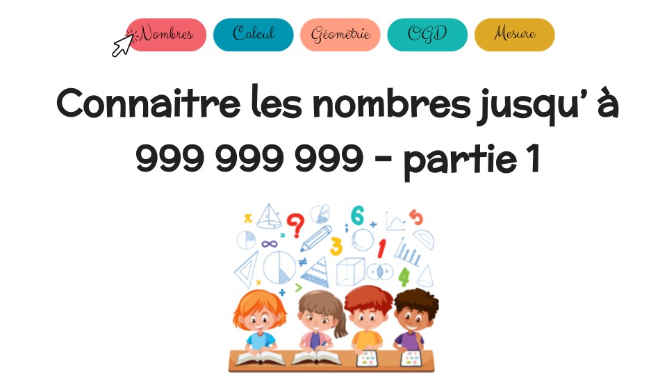 Connaitre les nombres jusqu’ à 999 999 999 – partie 1 | Genially
