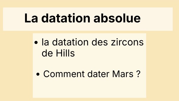 La datation absolue | Genially