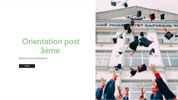 Vie de classe : orientation 3° | Genially