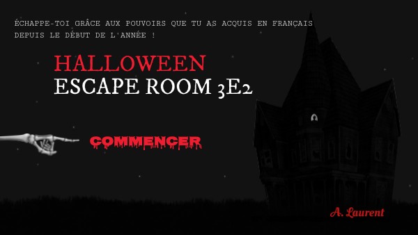 HALLOWEEN 3e2 français Escape room | Genially