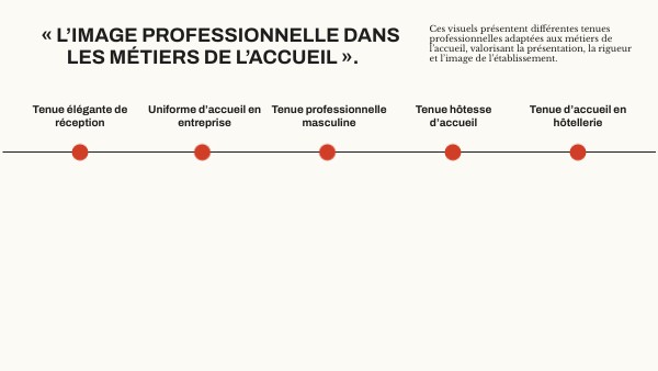 « L’image professionnelle dans les métiers de l’accueil ». | Genially