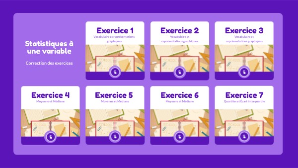 Statistiques à une variable | Genially