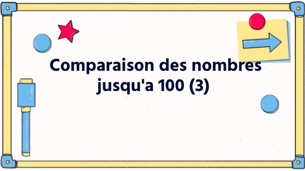Comparaison des nombres jusqu'a 100 (4) | Genially