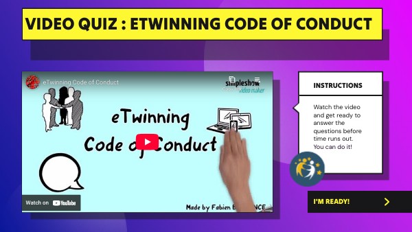 video quiz : eTwinning code of conduct | Genially