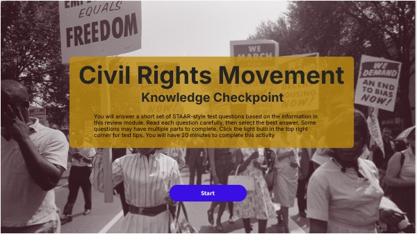 Civil Rights Movement Assessment | Genially