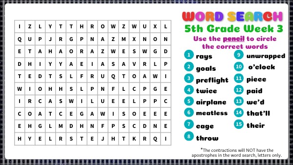 Copy - 4th Grade Spelling Week 3 Review | Genially