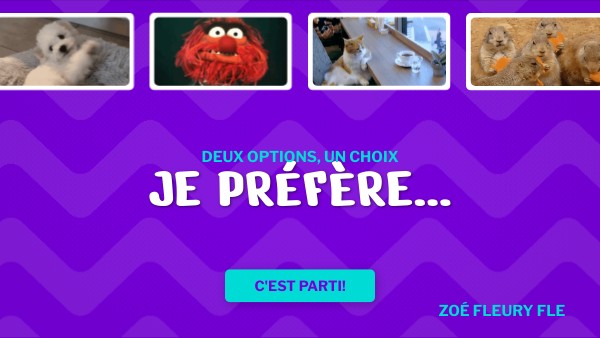 Je PRÉFÈRE... | Genially