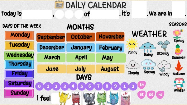 DAILY CALENDAR | Genially