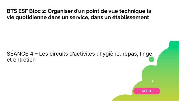 BTS ESF: séance 4 | Genially