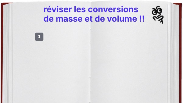 réviser les conversions de masse et de volume !! | Genially