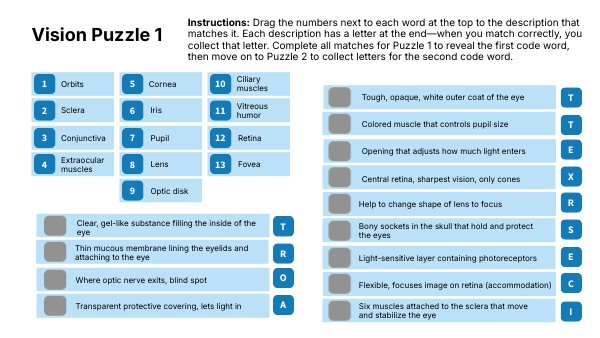 Vision Puzzle 1 | Genially