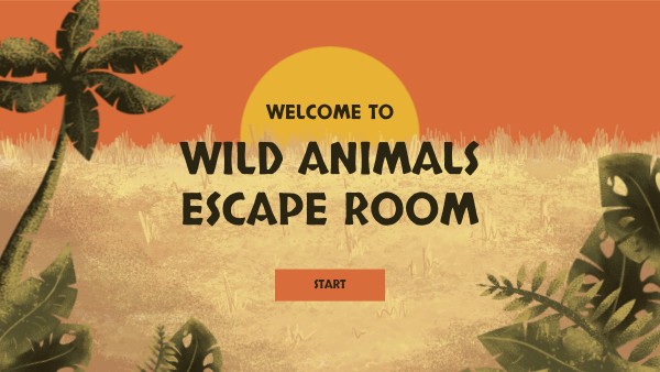 wild animals ESCAPE ROOM | Genially