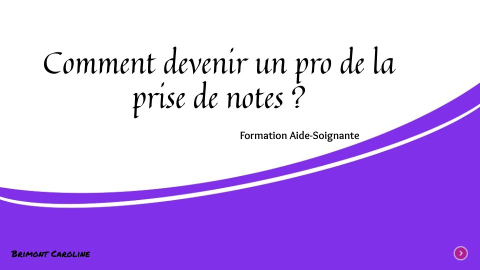 La prise de notes AS | Genially