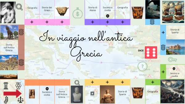 Greci: gioco dell'oca. In vaggio nella grecia antica | Genially
