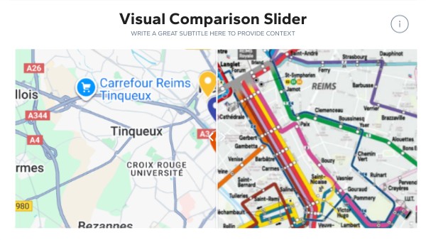 Visual Comparison Slider | Genially