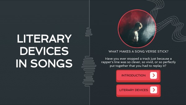 Literary devices in songs | Genially