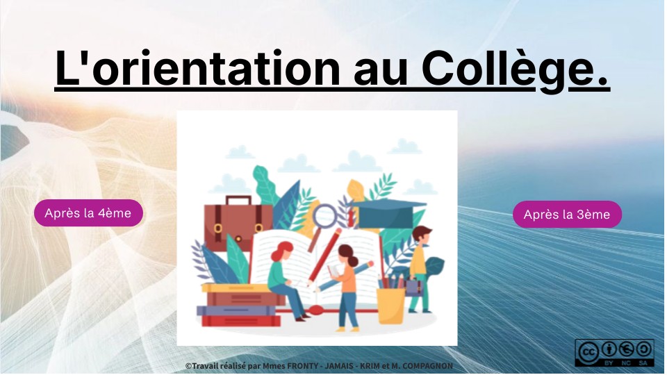 L'orientation au Collège. | Genially