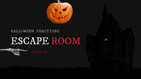 Halloween Fractions ESCAPE ROOM | Genially