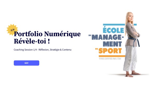Portfolio Numérique-1/4 | Genially