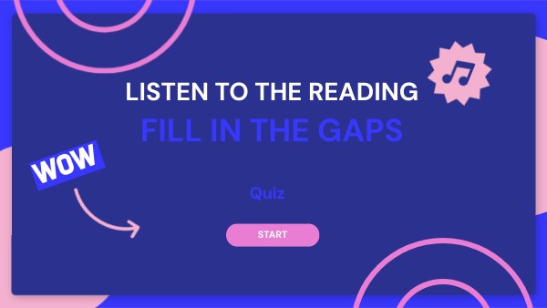 FILL IN THE GAPS | Genially