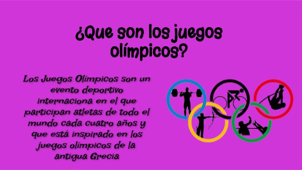¿Que son los juegos olímpicos? | Genially
