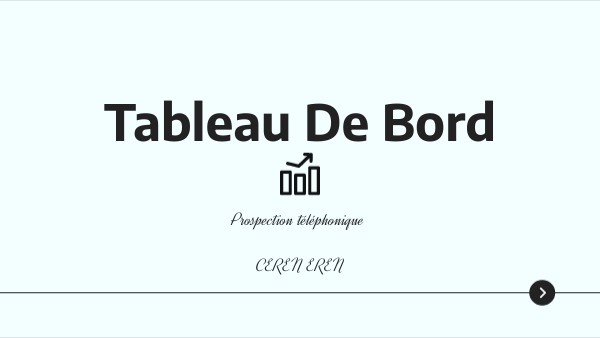 Tableau De Bord | Genially