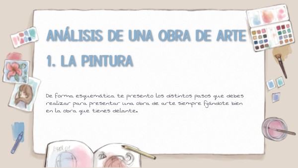 Análisis de una obra de arte 1. La pintura | Genially