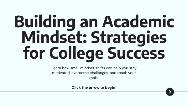 Academic Mindset Module | Genially